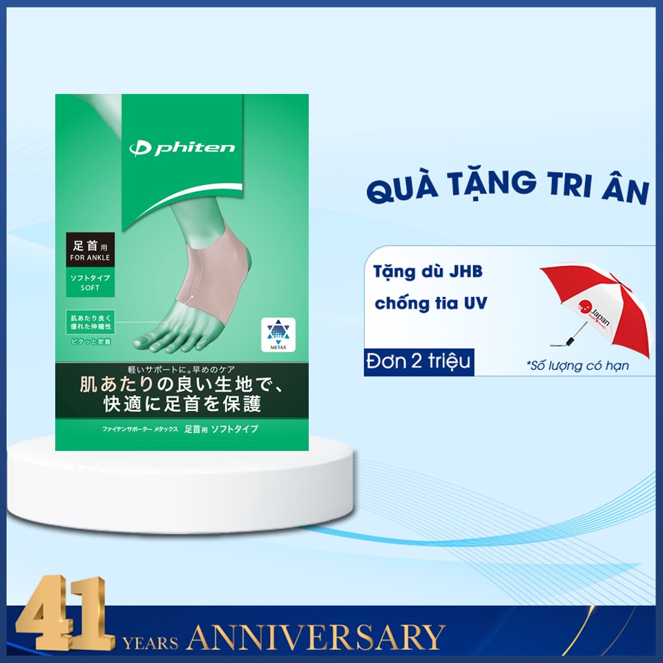 PHITEN METAX SUPPORTER ANKLE SOFT - Exclusive Distributor Phiten in Vietnam